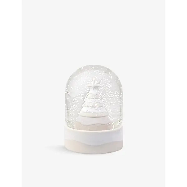 VILLEROY & BOCH Winter Glow Christmas Tree Porcelain Snow Globe 13cm