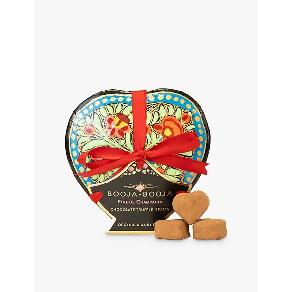 BOOJA BOOJA Fine De Champagne Box Of Chocolates Truffle Hearts 115g