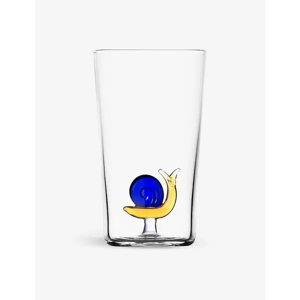 ICHENDORF MILANO Animal Farm Snail Borosilicate-glass Drinking Glass 13cm