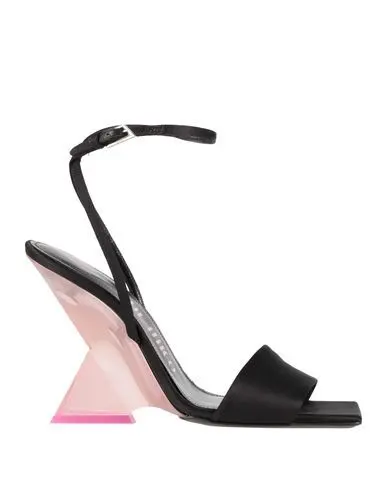 Attico Ankle Strap Sandals - Black