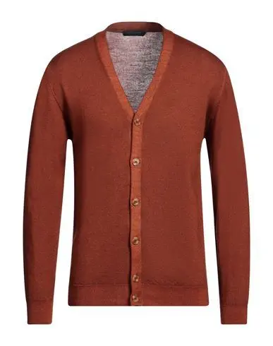 DANIELE FIESOLI Merino Wool Cardigan - Brown
