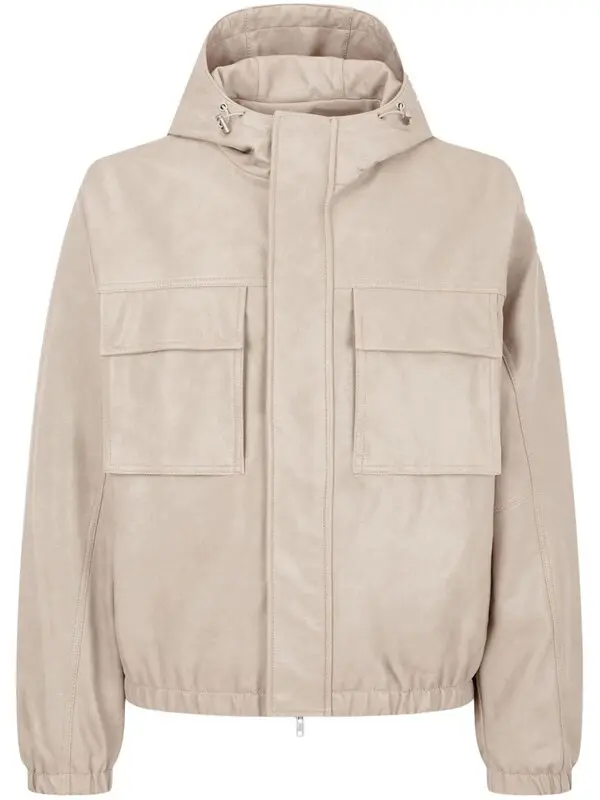 STUDIO TOMBOY Faux-leather Hoodie