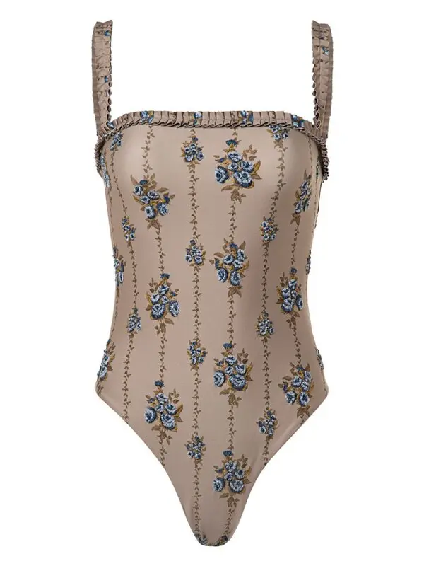 Agua Bendita Limon Memoria Swimsuit - Brown