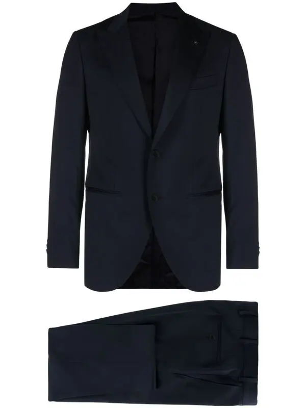 LUIGI BIANCHI MANTOVA Single-breasted Virgin Wool Suit
