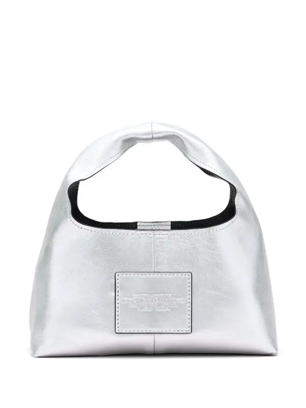 Marc Jacobs Mini Metallic Sack Bag - Silver