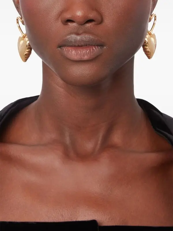 Nina Ricci Heart Dangle Earrings