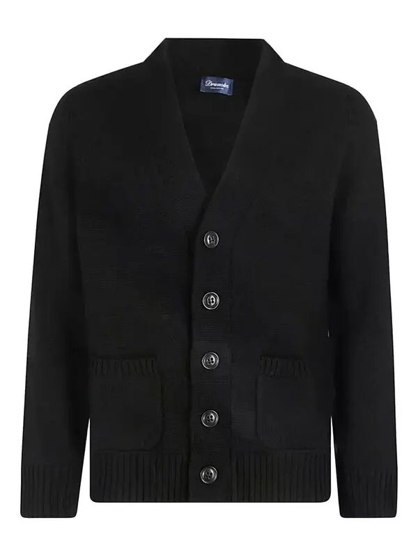 DRUMOHR Merino Wool Cardigan - Black