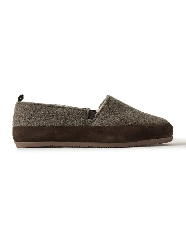 Mulo Shearling-lined Wool Loafers