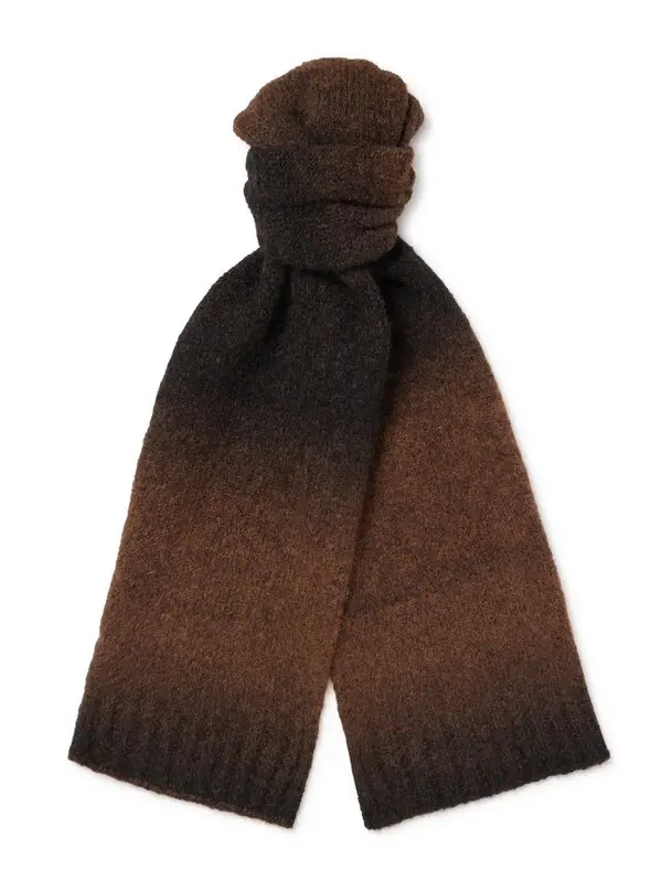 Mr P. Dégradé Knitted Scarf