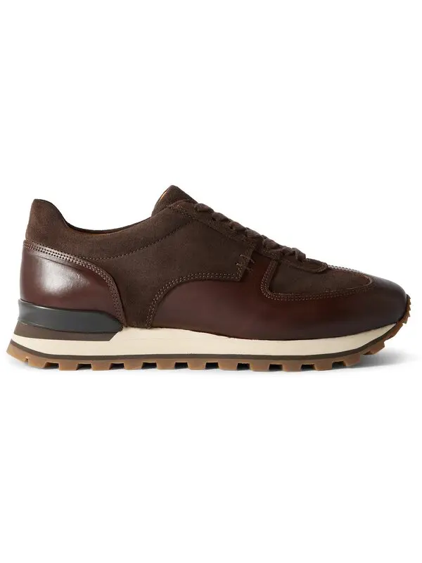 Mr P. Carlos Suede And Leather Sneakers