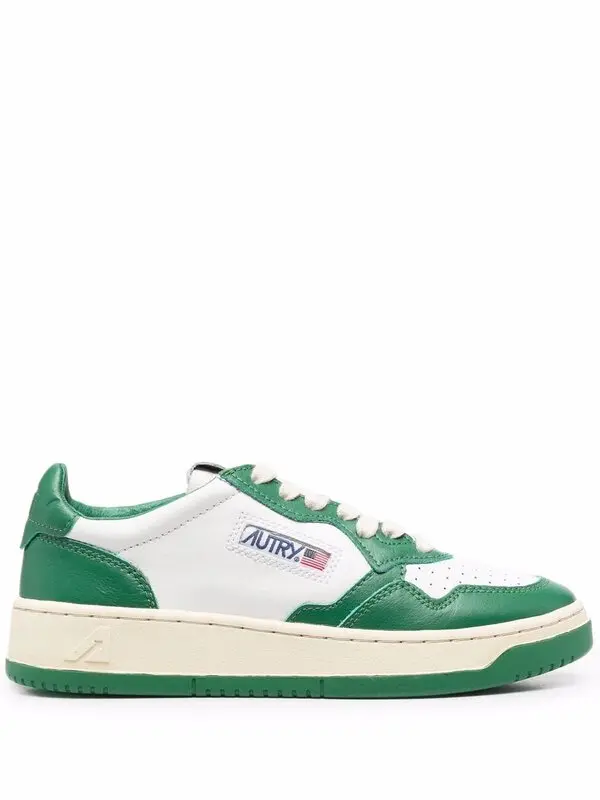 AUTRY Medalist Low Leather Sneakers - Green
