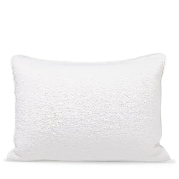 COYUCHI Organic Cotton Cascade Sham, Standard - Alpine White