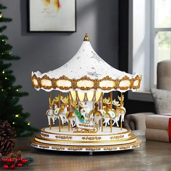 MR. CHRISTMAS Snowflake Crystal Carousel