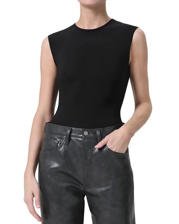 AGOLDE Aura Sleeveless Bodysuit - Black