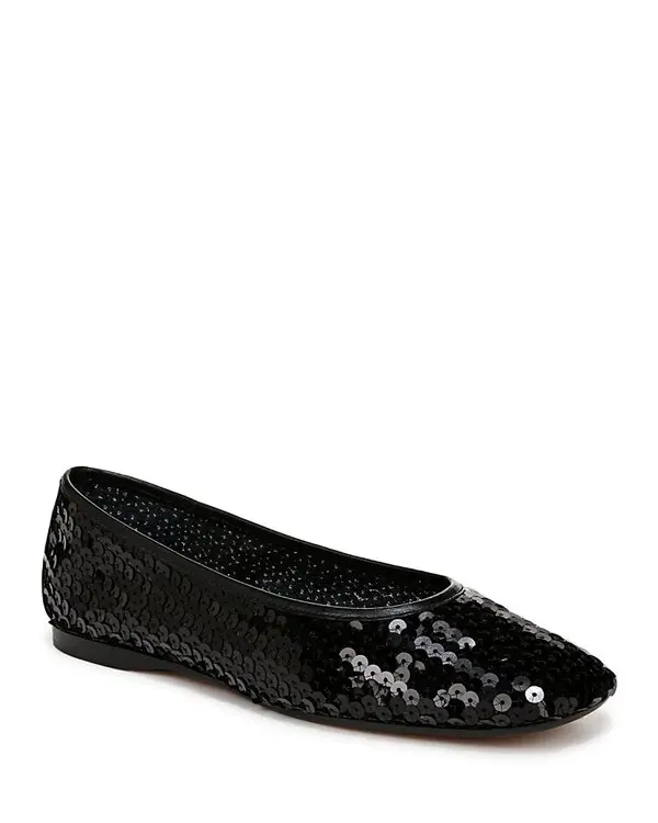 Vince Leah Sequin Ballet Flats - Black