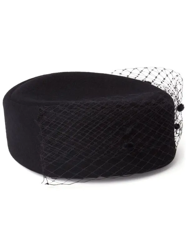 Nina Ricci Veiled Pillbox Hat