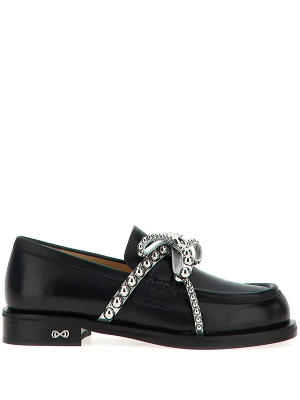 Mach & Mach Stud-embellished Loafers