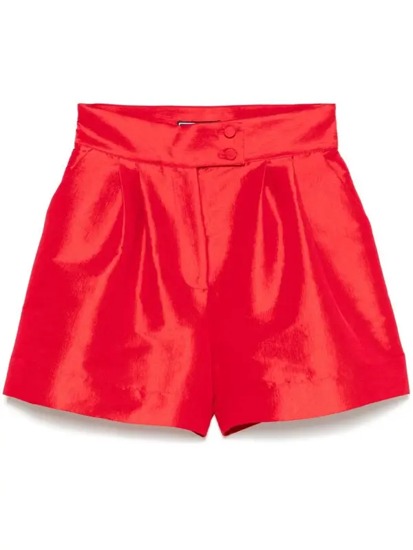 STYLAND Taffeta Thigh-length Shorts - Red
