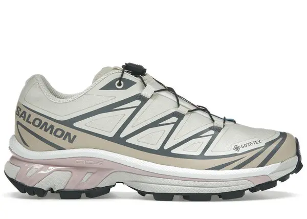 SALOMON Xt6 Sneakers - Almond Milk/feather Gray/mauve