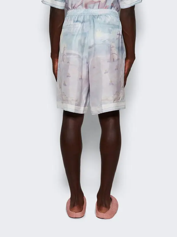 Givenchy Tarot Print Silk Bermuda Shorts - Multicolor