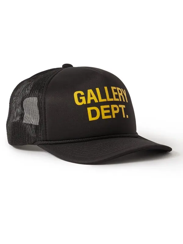 GALLERY DEPT. Logo-print Trucker Cap - Black