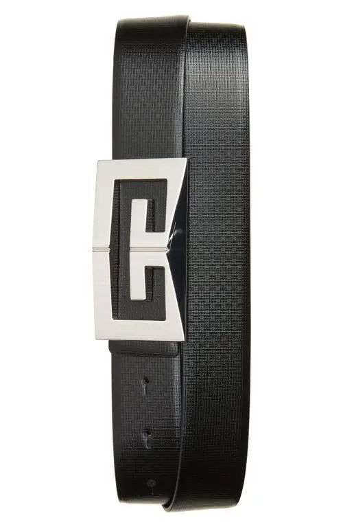 Givenchy 2g Buckle Leather Belt