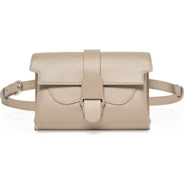 Senreve Aria Pebbled Leather Belt Bag - Sand