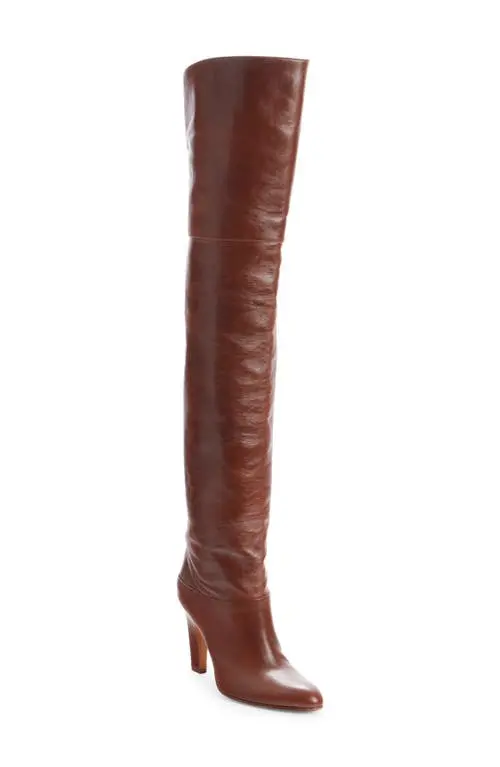 Chloé Eve Thigh High Boots - Sooty Brown