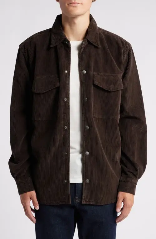 DL1961 Hudson Perry Corduroy Snap-up Overshirt