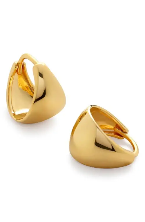 Monica Vinader Tapered Huggie Hoop Earrings - 18ct Gold Vermeil