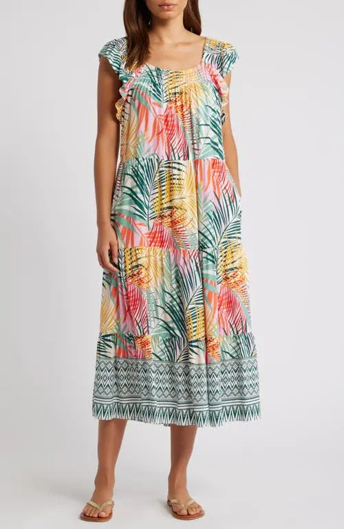 BEACHLUNCHLOUNGE Eloise Flutter Sleeve Sundress
