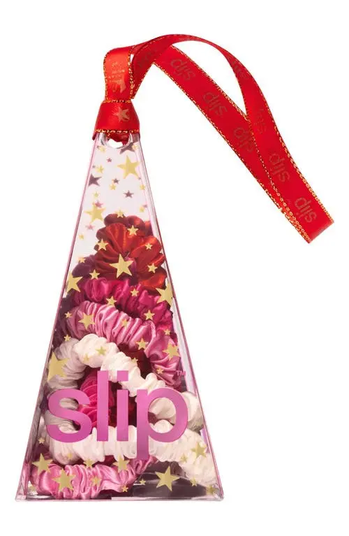 Slip 4-pack Pure Silk Skinny Scrunchies Ornament - Aggie