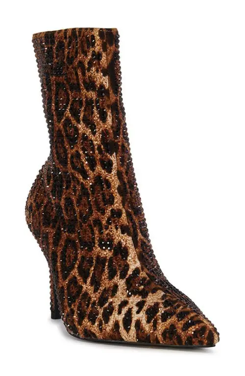 AZALEA WANG Chandra Leopard Pattern Bootie