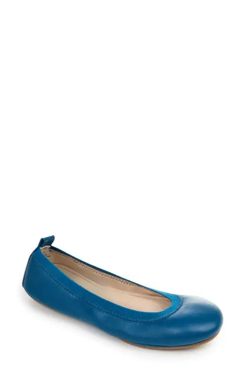 Yosi Samra Samara Foldable Ballet Flat - Tidal Teal