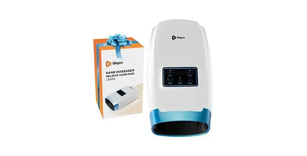 LIFEPRO Hand Massager For Arthritis And Carpal Tunnel Relief - White