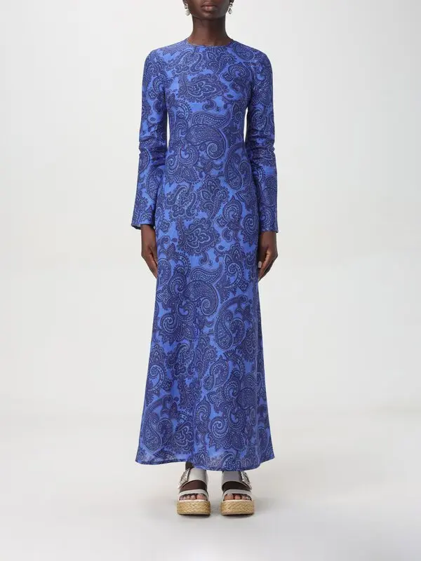 zimmermann blue dress long sleeve Zimmermann Patience Maxi Dress