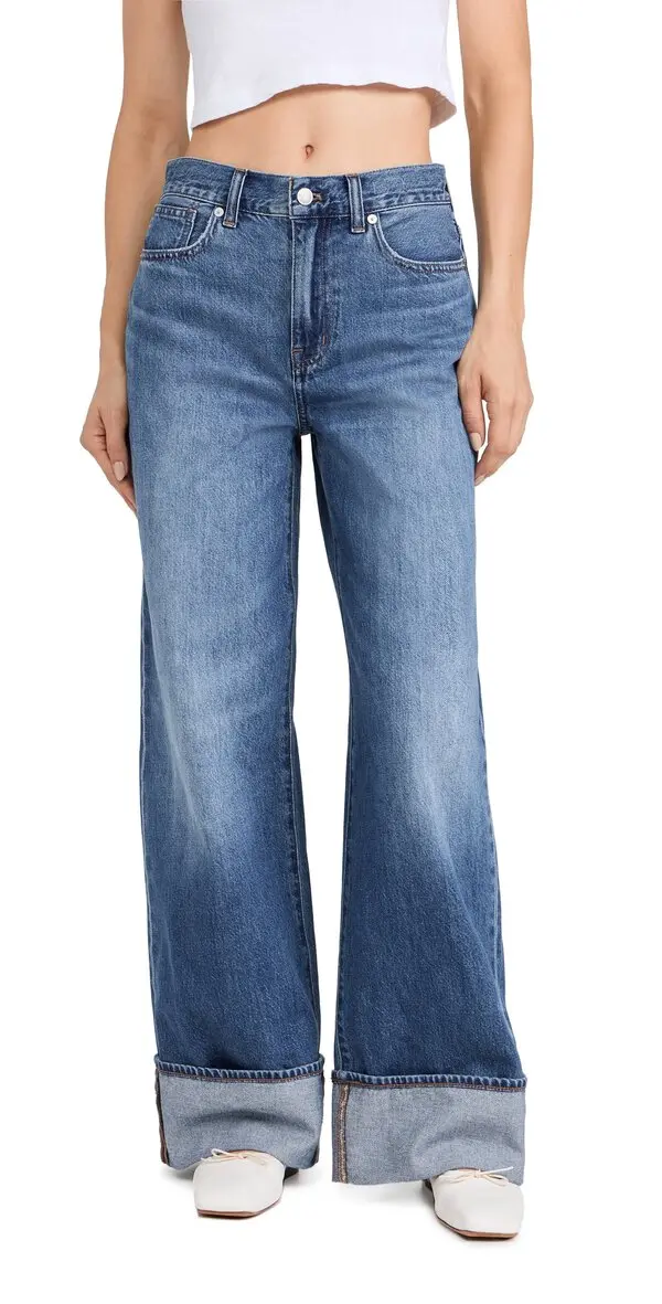 Madewell Cuffed Superwide Jeans