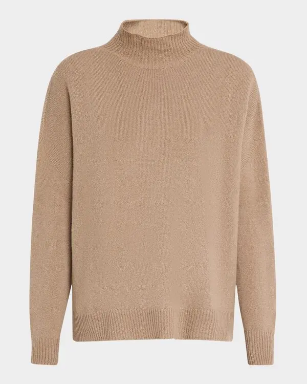 Emporio Armani Wool-cashmere Turtleneck Sweater - Butterscotch