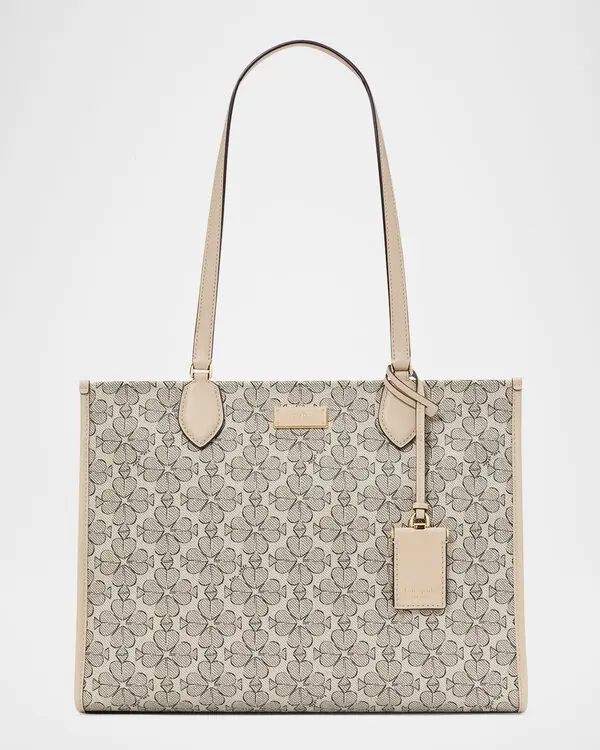 Kate Spade New York Spade Flower Coated Canvas Tote Bag - Neutral Multi