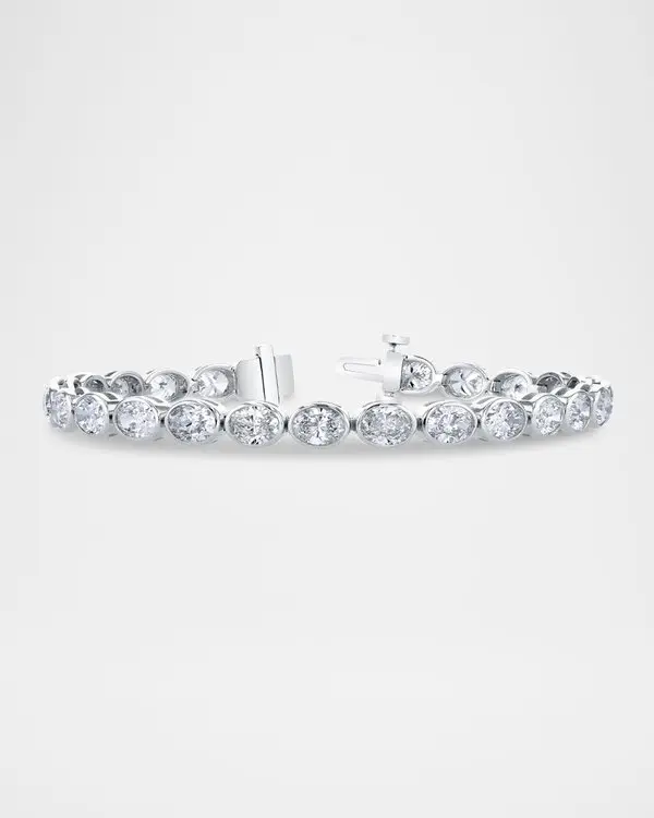 Neiman Marcus 18k Gold Diamond Bracelet - White Gold