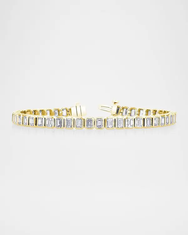 Neiman Marcus X Christina Adamo 18k Gold Emerald-cut Diamond Bracelet - Yellow Gold