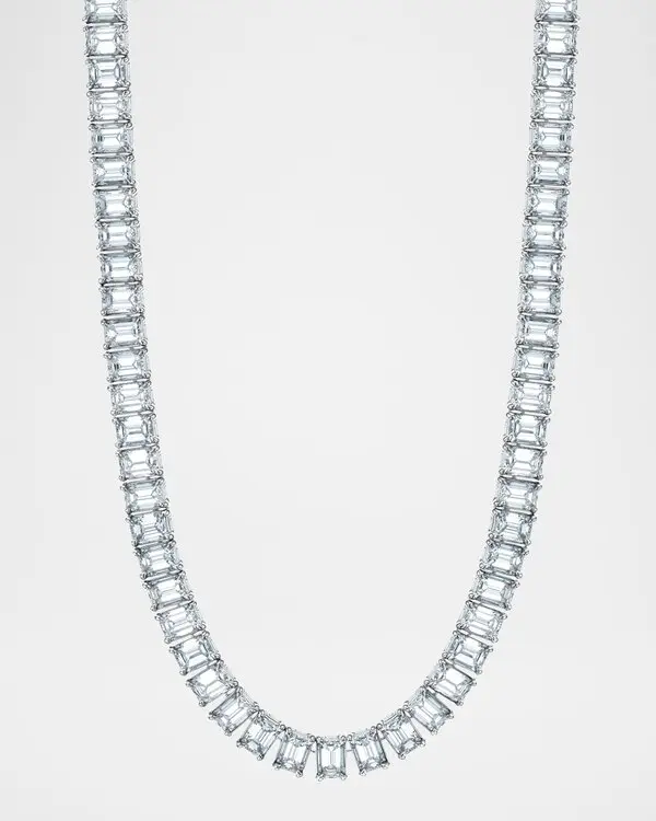 Neiman Marcus X Christina Adamo 18k Gold Diamond Tennis Necklace - White Gold