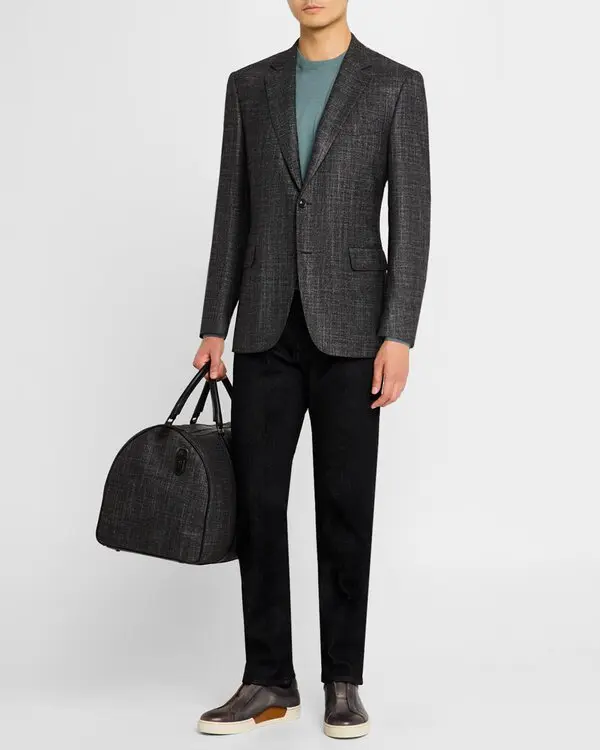 Canali 90th Anniversary Wool Sport Coat - Charcoal