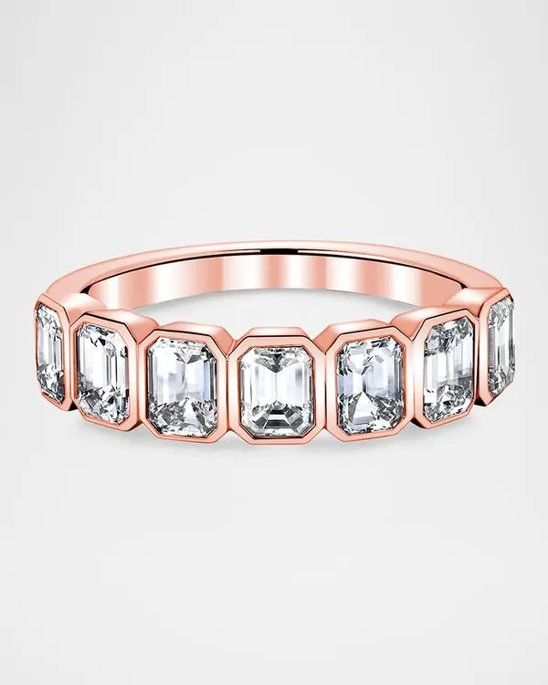 Neiman Marcus 18k Diamond Band Ring, 3.50tcw - Rose Gold