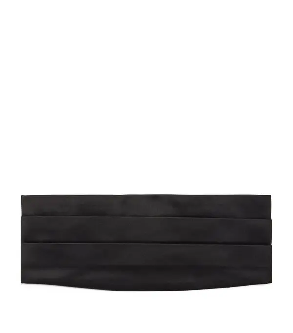Giorgio Armani Silk Cummerbund - Black