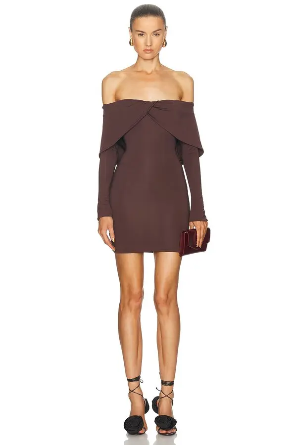 Maygel Coronel Leone Dress In Brown - 50% Off | Editorialist