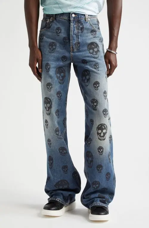 Alexander McQueen Skull Baggy Jeans