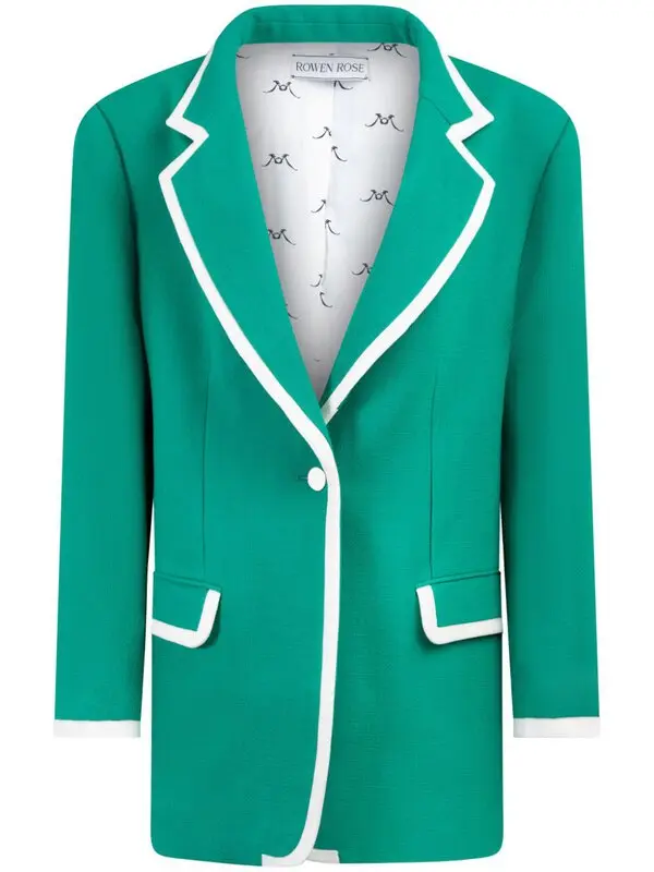 ROWEN ROSE Wool Oversized Blazer