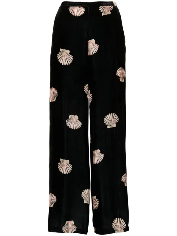 FORTE_FORTE Shell Velvet Wide Trousers