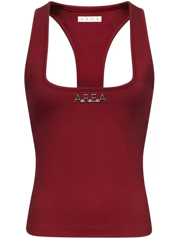 AREA Nameplate Racerback Tank Top - Red